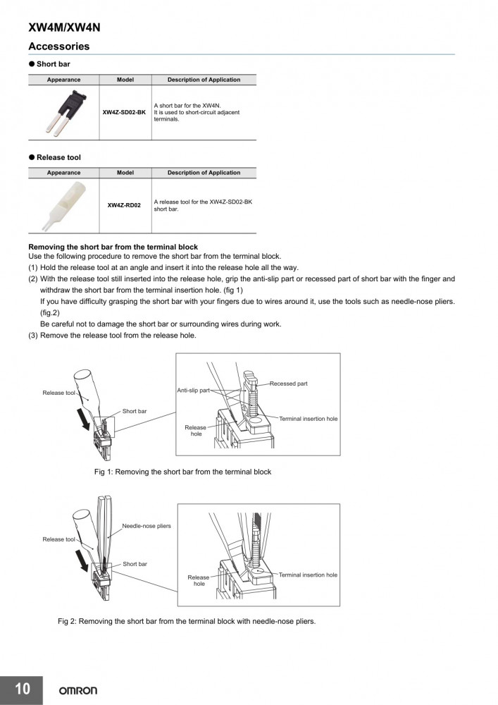 XW4 series product document, page 10
