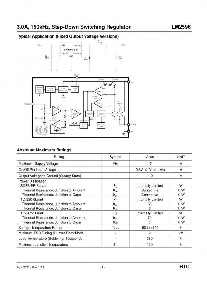 LM2596 datasheet page 4