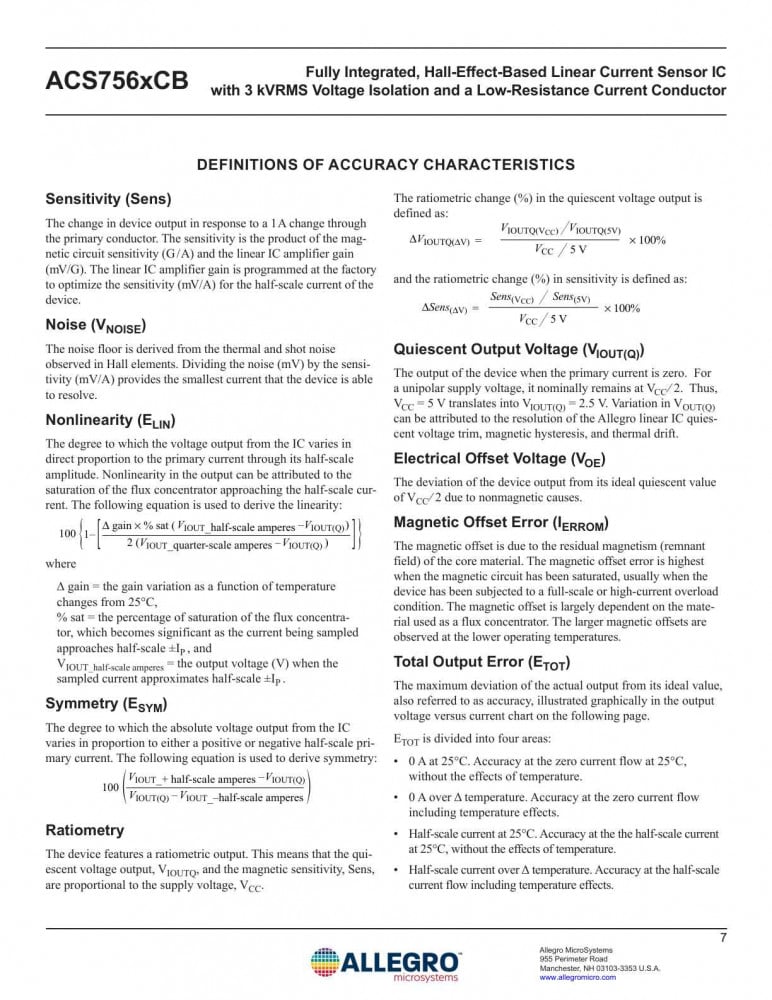 ACS756 datasheet page 7