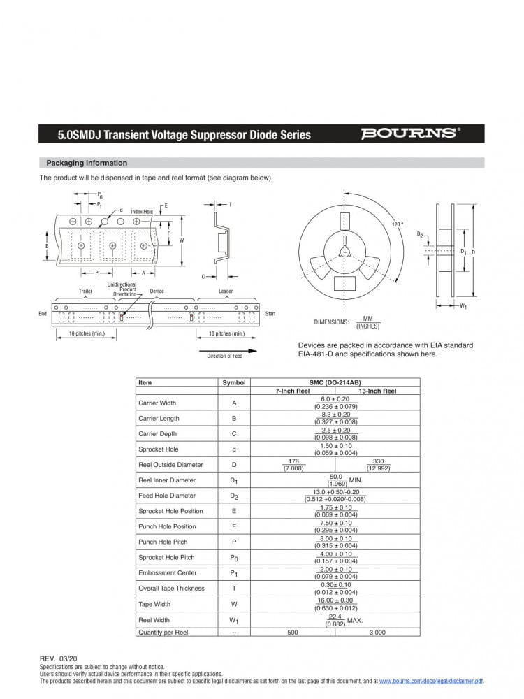 BOURNS 5.0SMDJ datasheet page 5