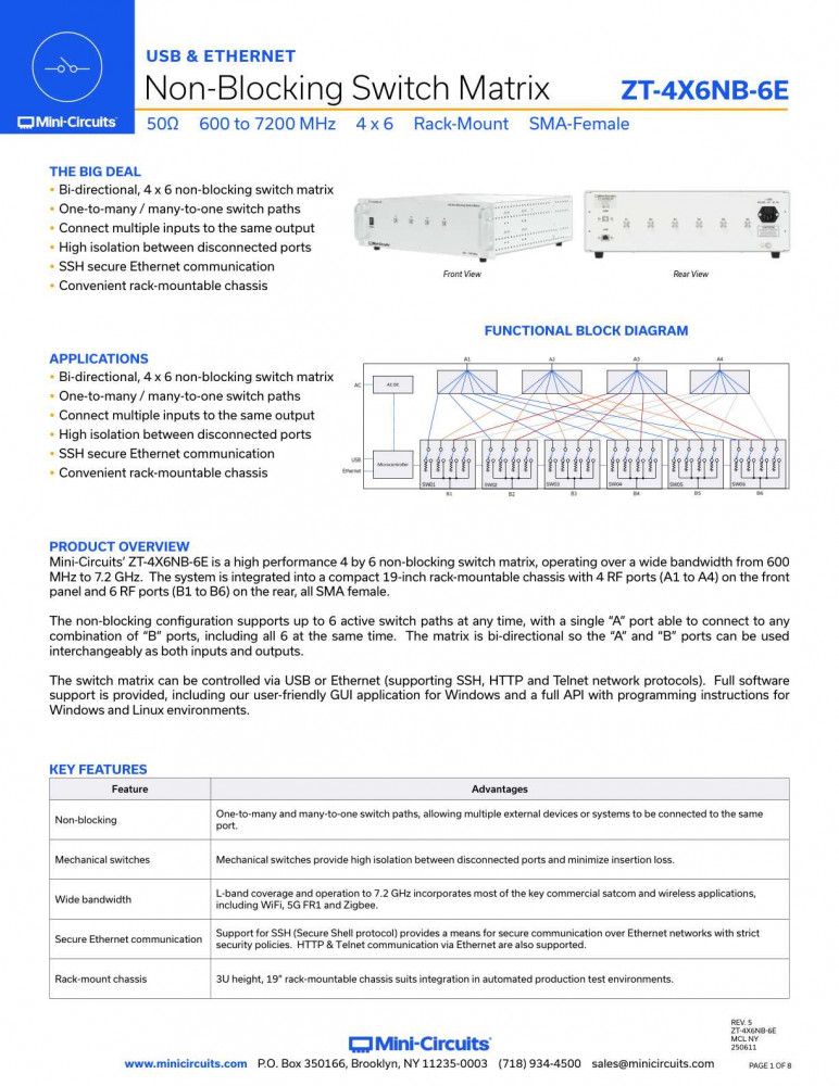 ZT-4X6NB-6E technical document page 1