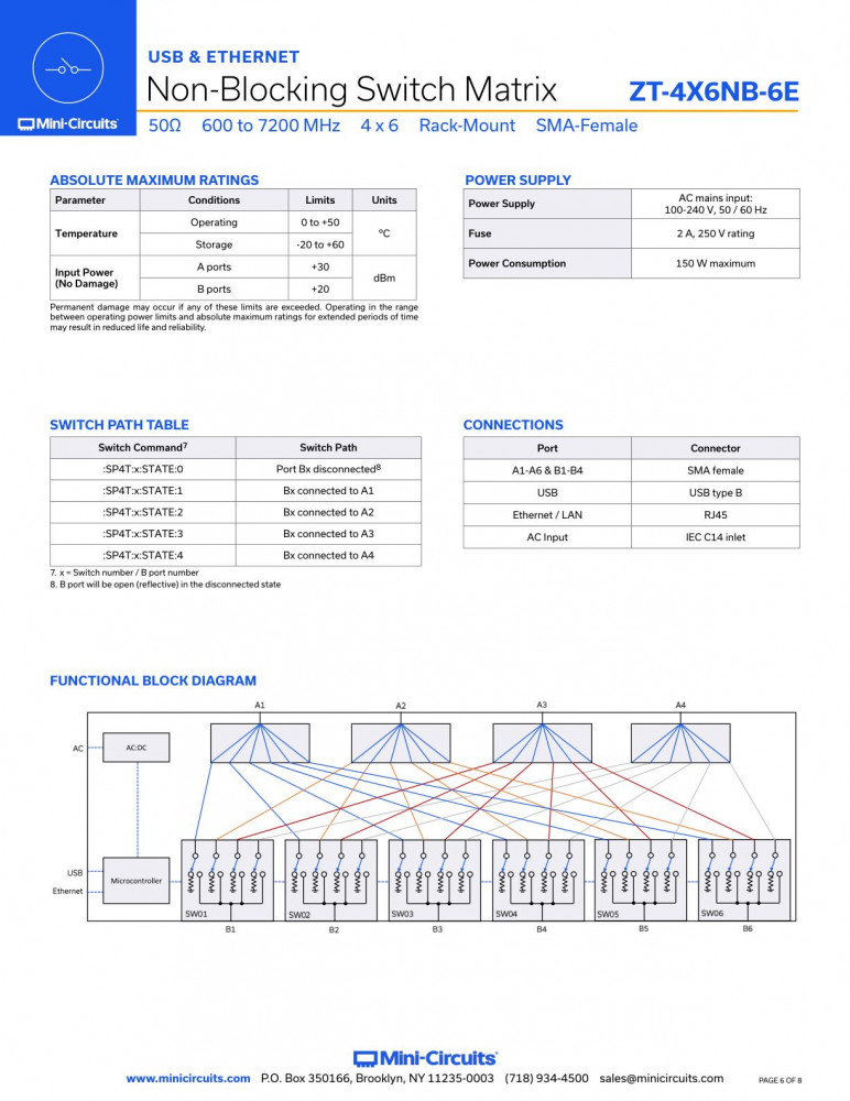 ZT-4X6NB-6E technical document page 6