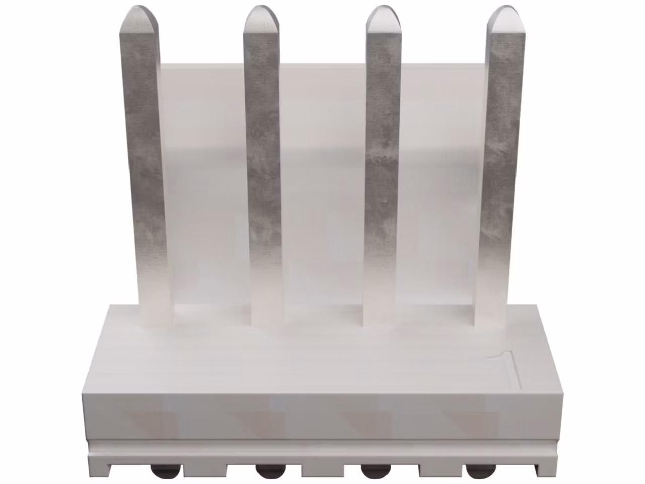 KK 396 Header, Vertical, Friction Lock, 4 Circuits, Matte Tin (Sn) Plating for sale