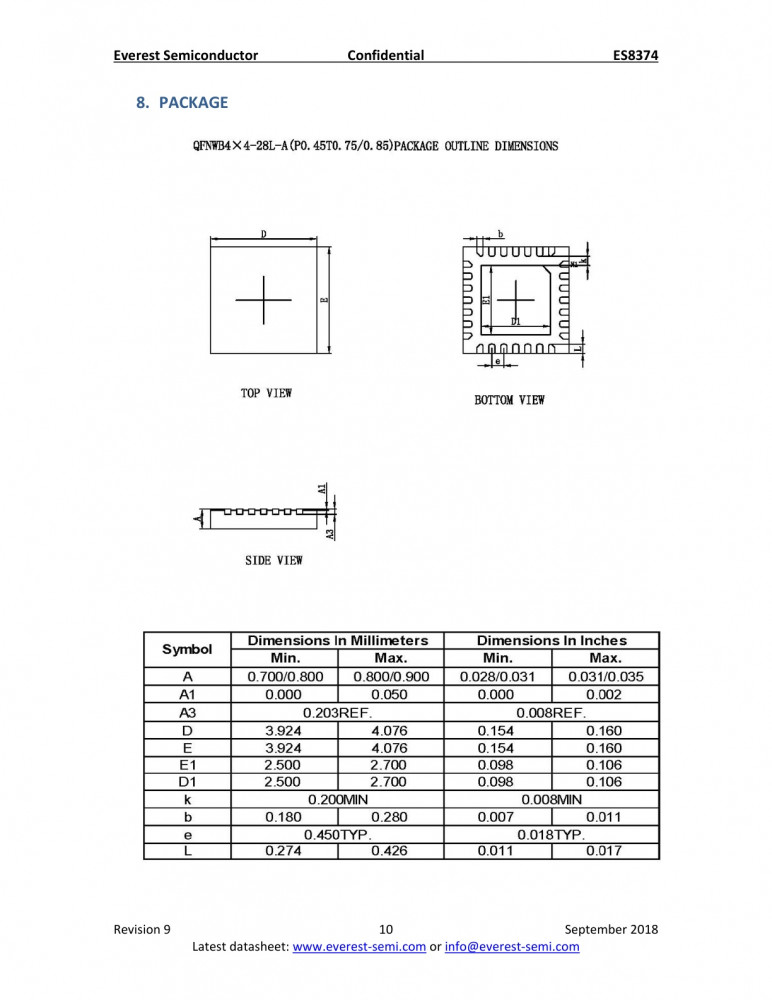 ES8374 datasheet page 10
