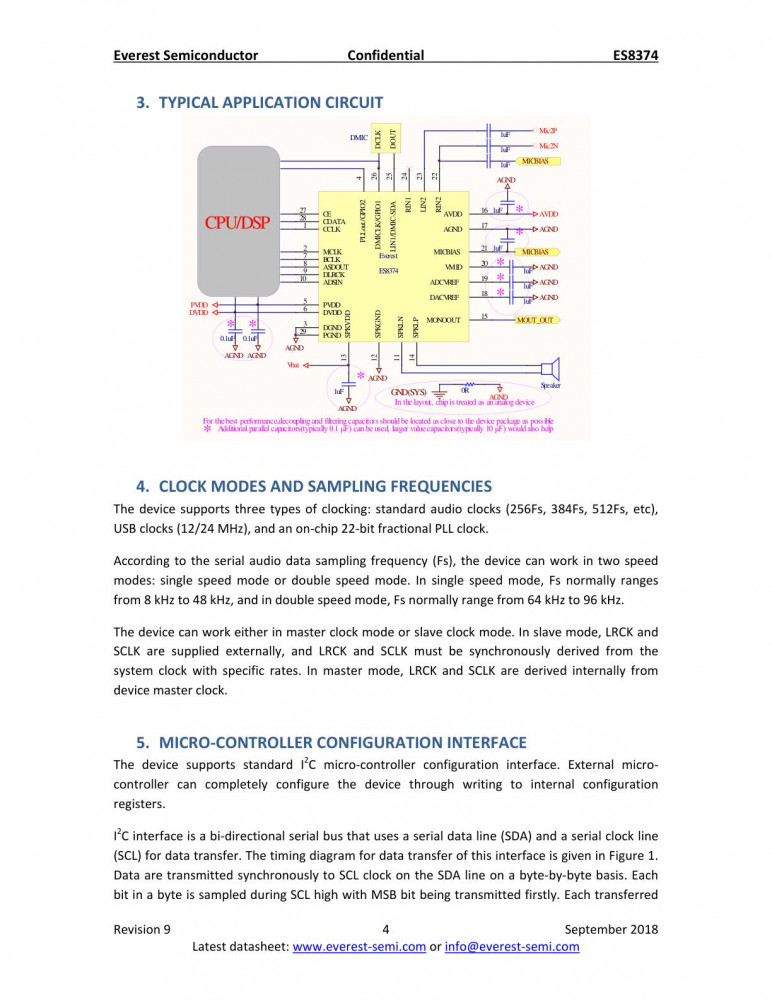 ES8374 datasheet page 4