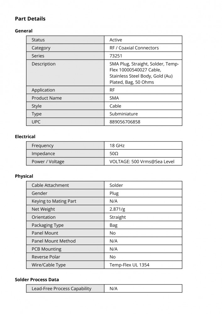 MOLEX 732519580 technical document image 2