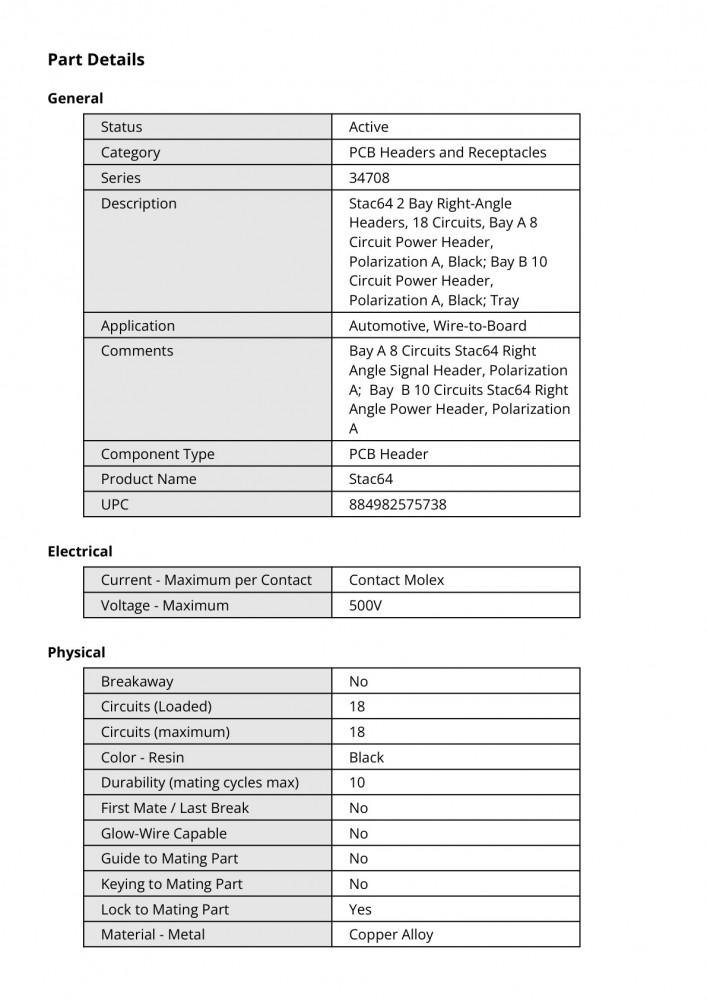 Product document preview, page 2
