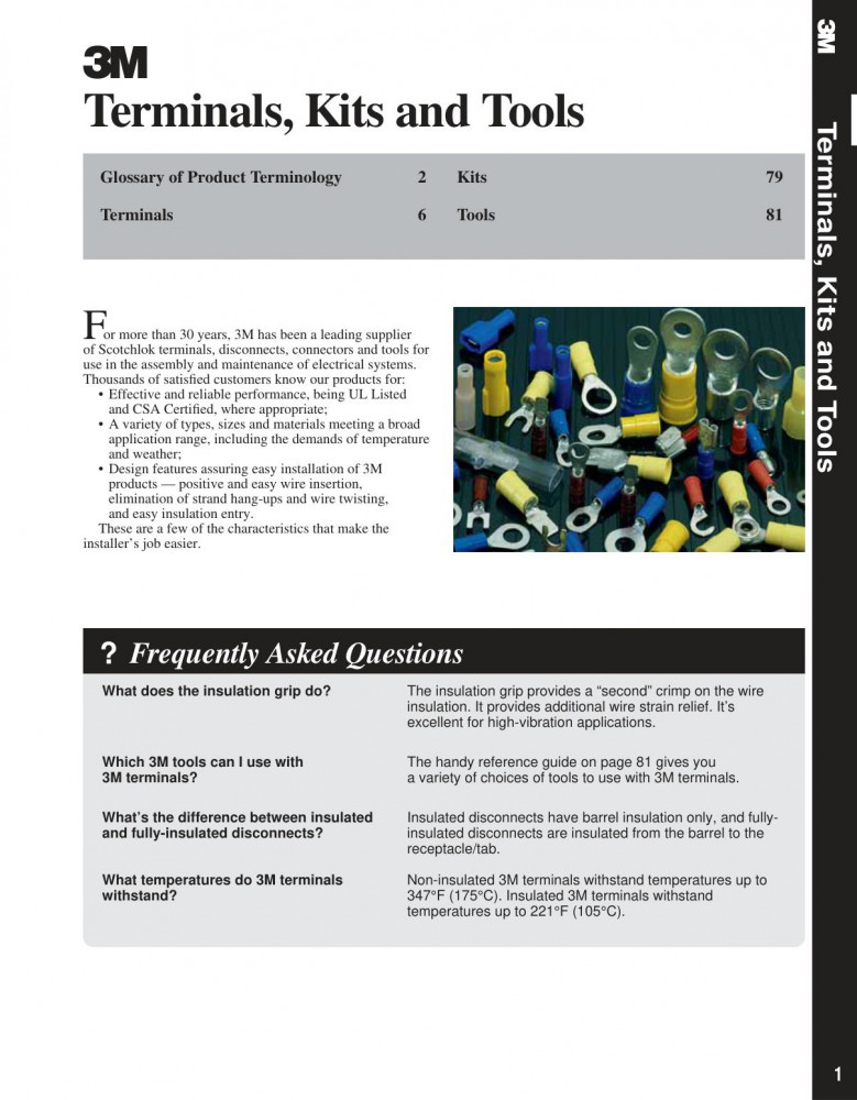 3M 12-610 technical document page 1
