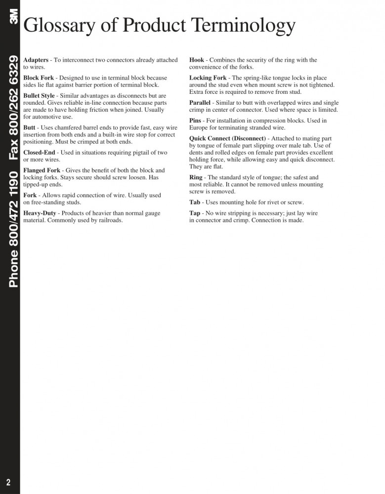 3M 12-610 technical document page 2