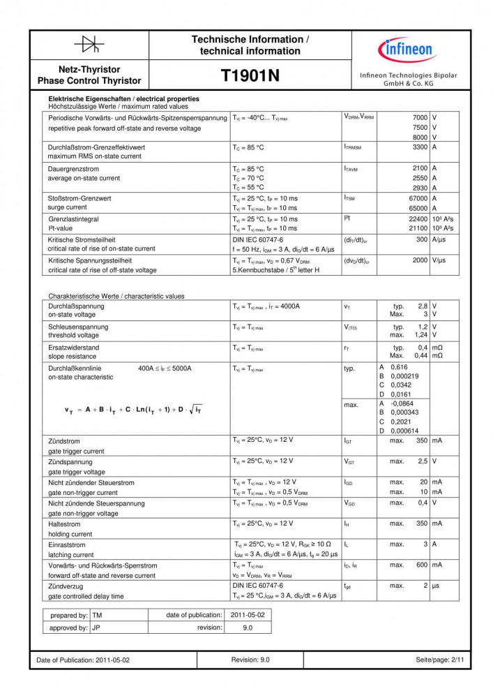 T1901N80TOH technical document page 2