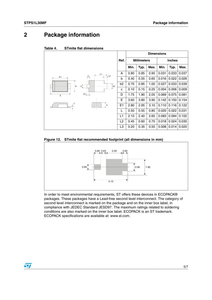 STPS1L30MF datasheet page 5