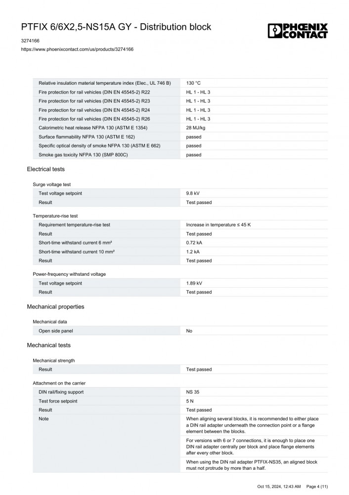 Phoenix Contact 3274166 technical document page 4