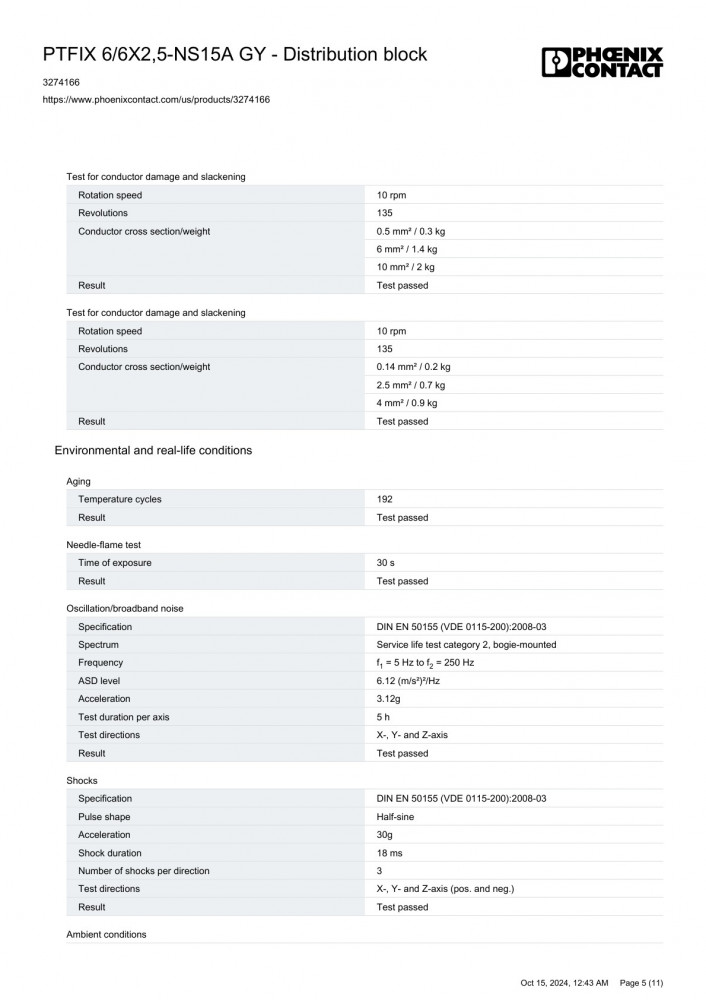 Phoenix Contact 3274166 technical document page 5