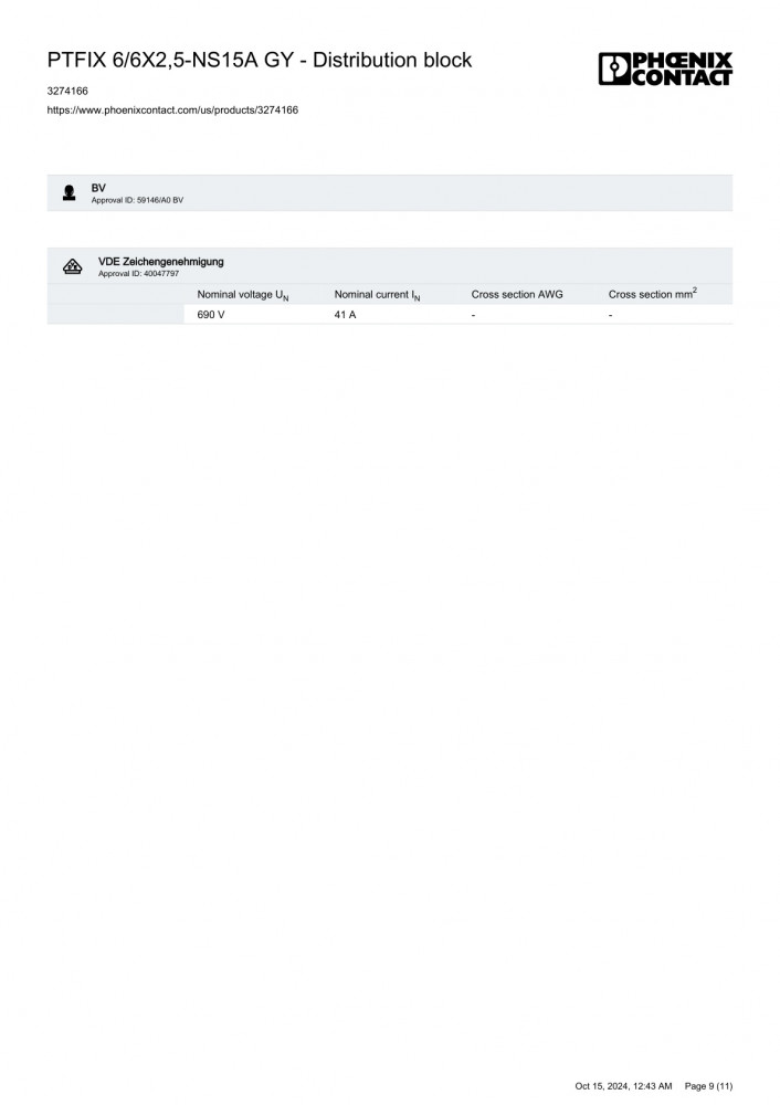 Phoenix Contact 3274166 technical document page 9