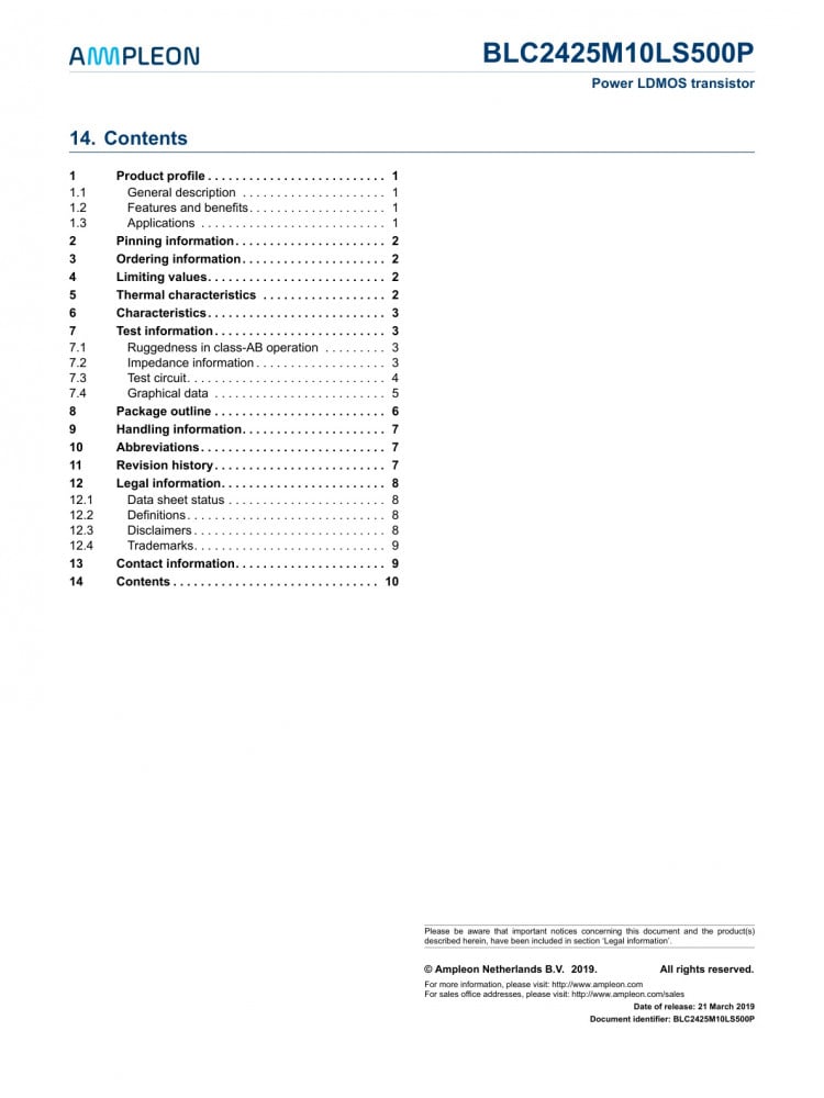 BLC2425M10LS500P datasheet page 10
