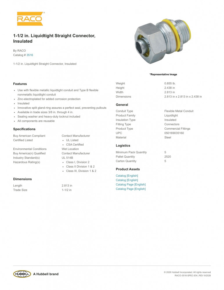 3516 product documentation preview