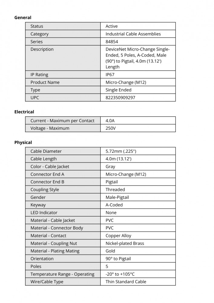 Product documentation image 2 for MOLEX 848548031