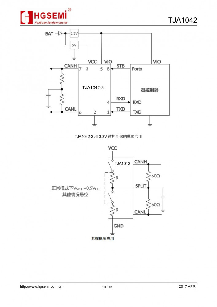 TJA1042 datasheet page 10