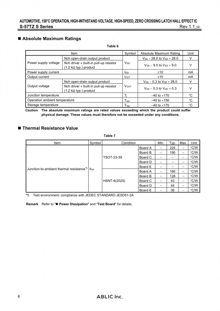 S-57TZ1L1S-L3T2U datasheet page 6