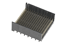 Impact 100 Ohm 6 Pair Vertical Backplane Header, Unguided, Open Endwall,  16 Columns, 288 Circuits, Pin Length 4.90mm, Plated Through Hole Dimension 0.46mm, Lead-Free