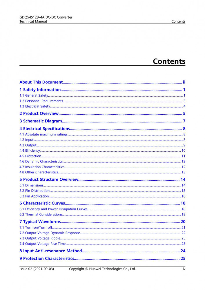GDQ54S12B-4A technical manual page 5