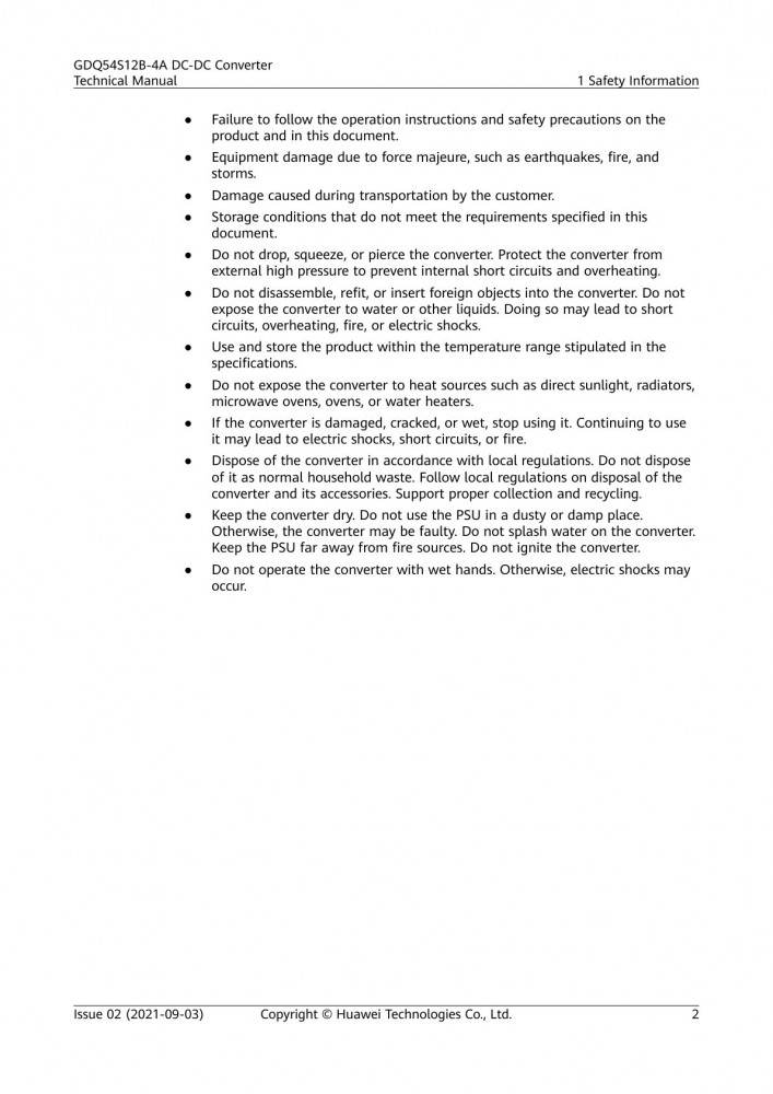 GDQ54S12B-4A technical manual page 8