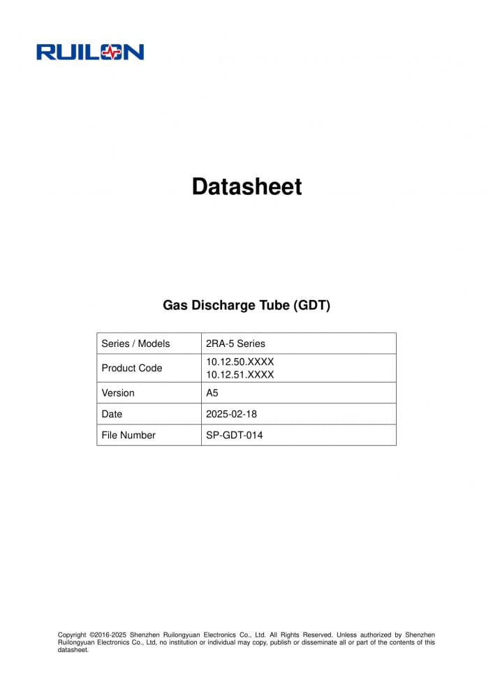 2R600SA-5 datasheet page 1