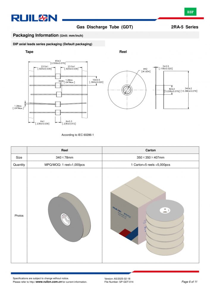 2R600SA-5 datasheet page 6