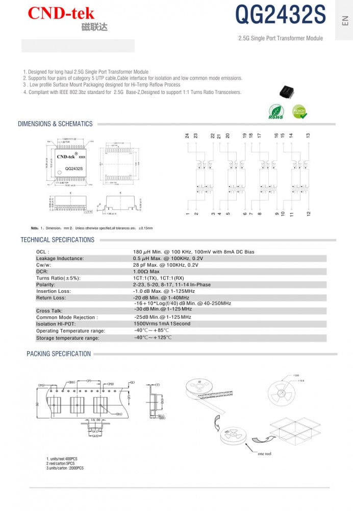 CND-tek QG2432S technical document