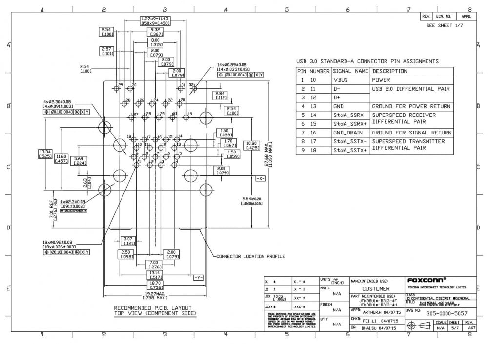 FOXCONN JFM38U1M-B313-4F drawing page 5