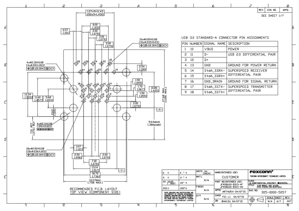 FOXCONN JFM38U1M-B313-4F drawing page 6