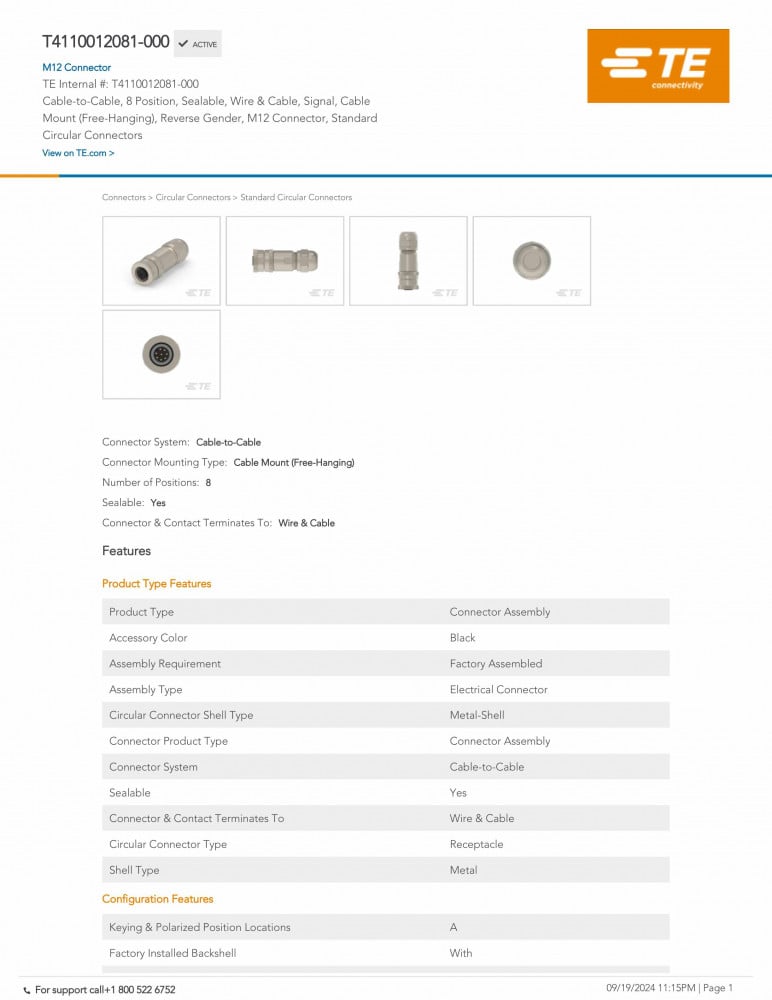 T4110012081-000 technical document page 1