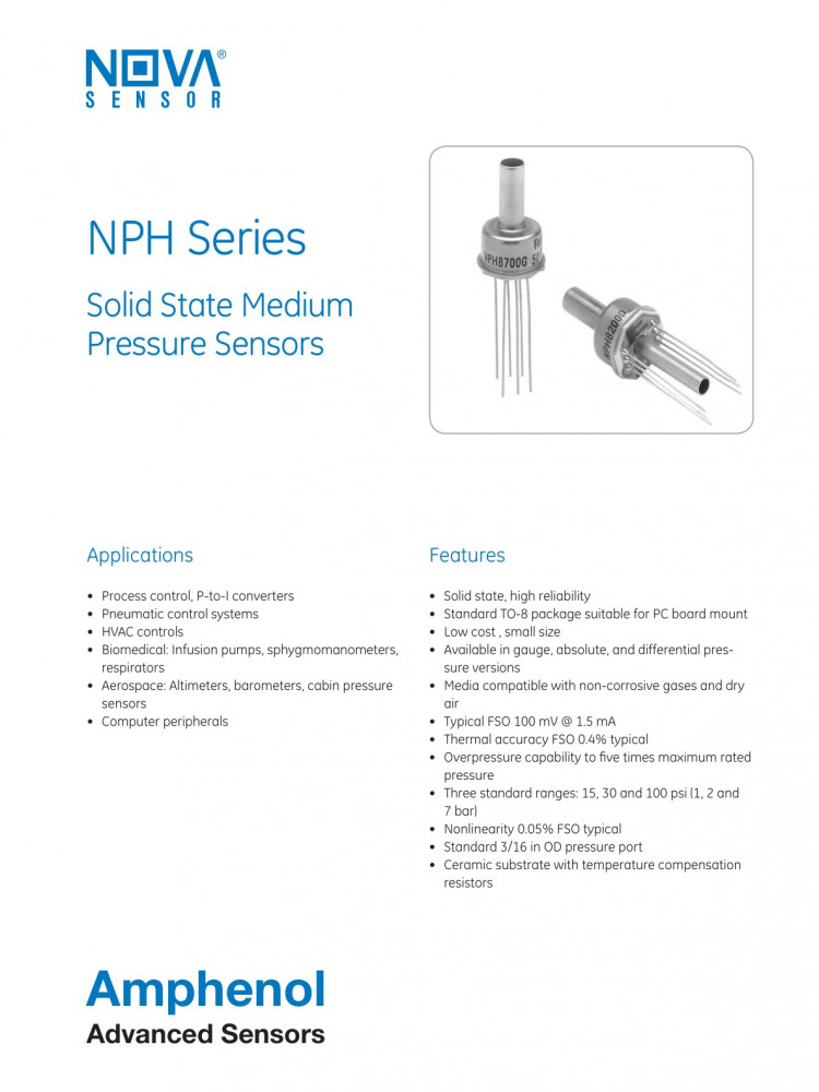 NPH Series datasheet page 1