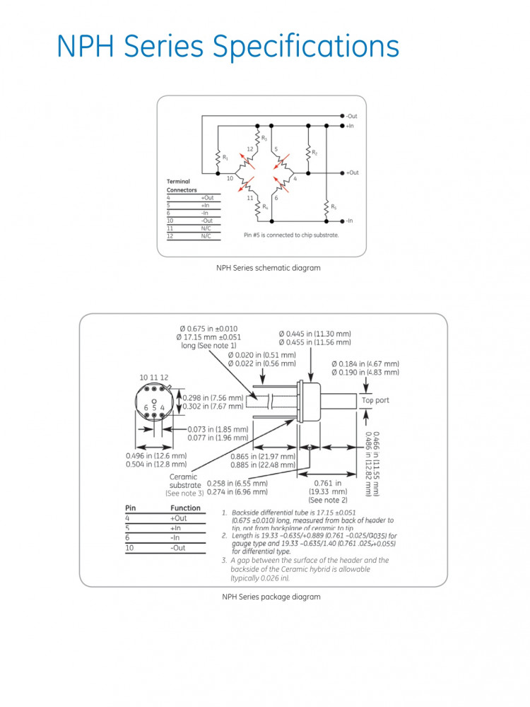 NPH Series datasheet page 3