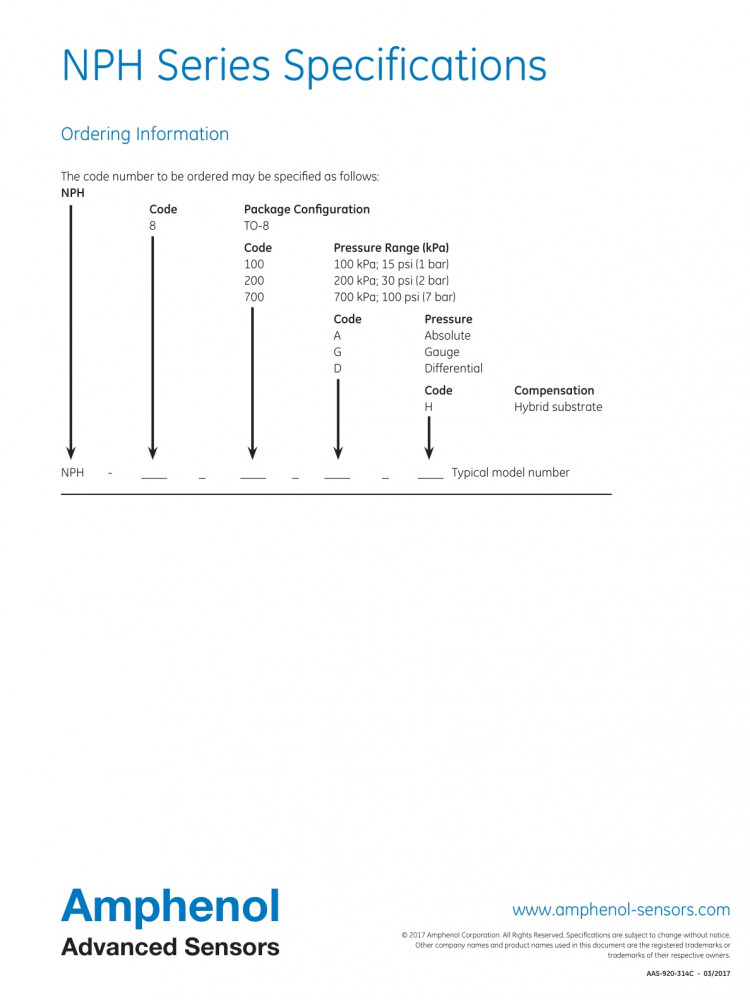 NPH Series datasheet page 4