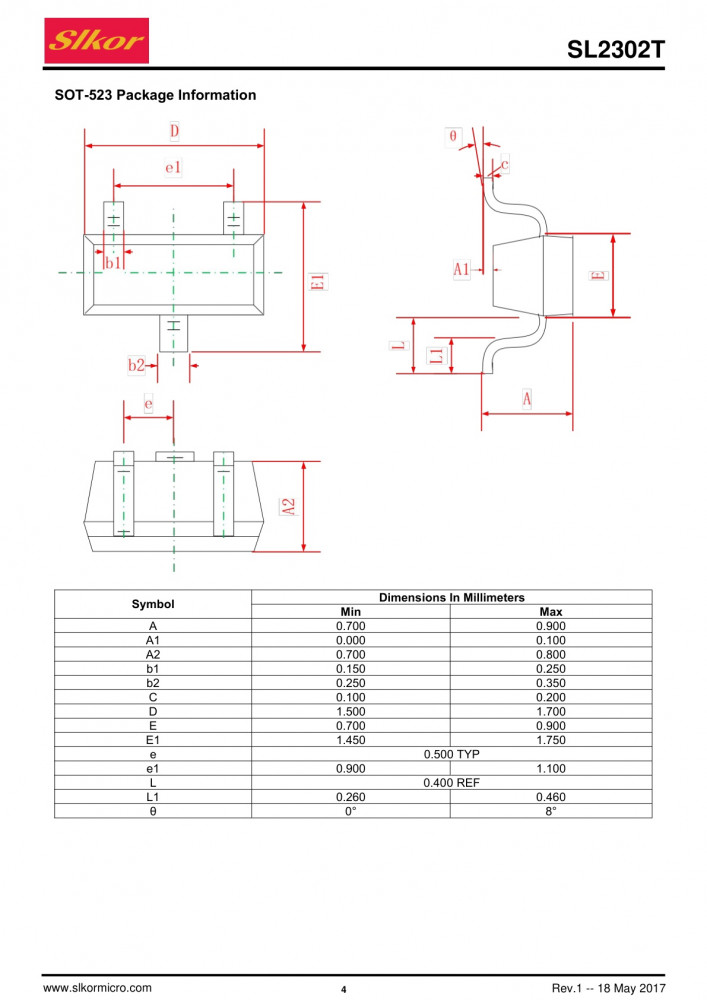 SL2302T datasheet page 4
