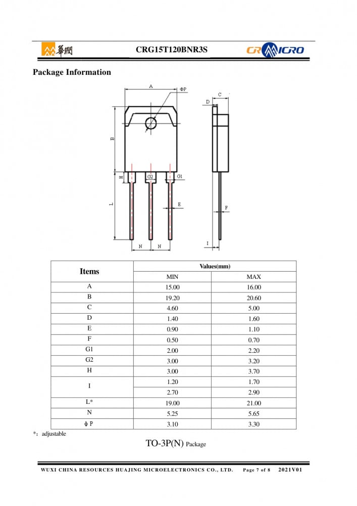 CRG15T120BNR3S datasheet page 7