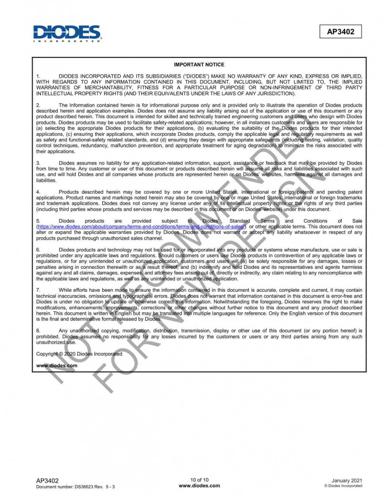 AP3402KTTR-G1 datasheet page 10