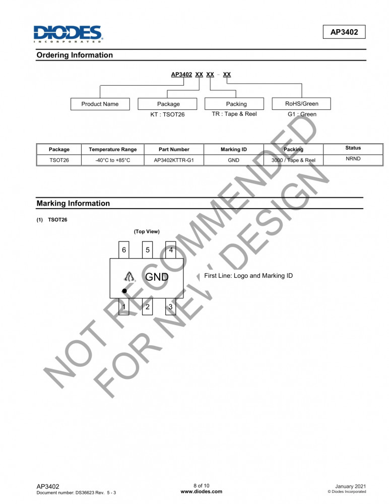 AP3402KTTR-G1 datasheet page 8