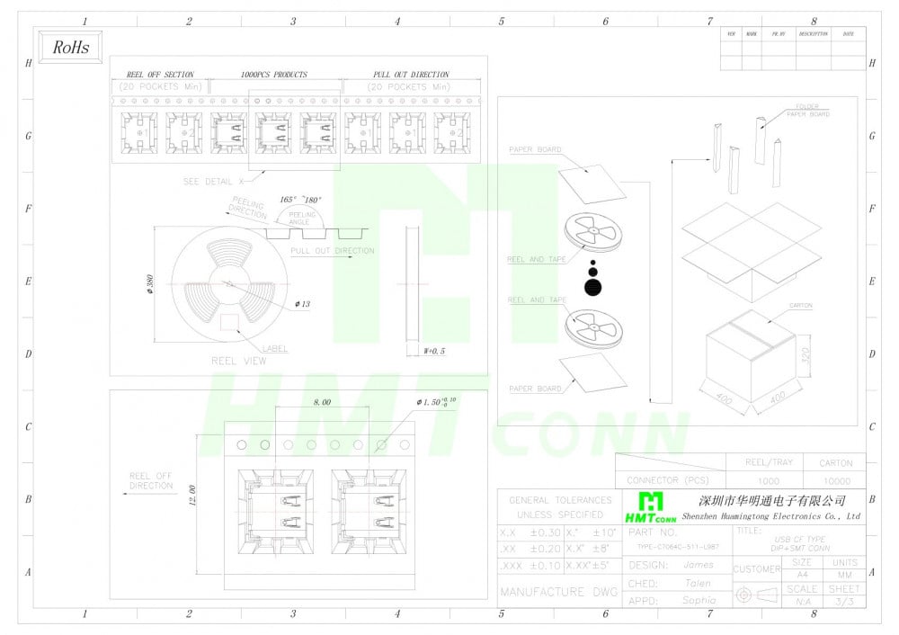 TYPE-C7064C-511-L987 manufacturing drawing page 3
