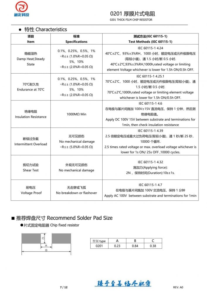CHANGLONG datasheet page 7