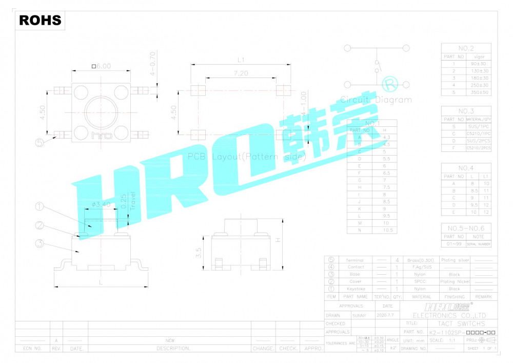 K2-1102SP-A4SB-01 technical drawing page