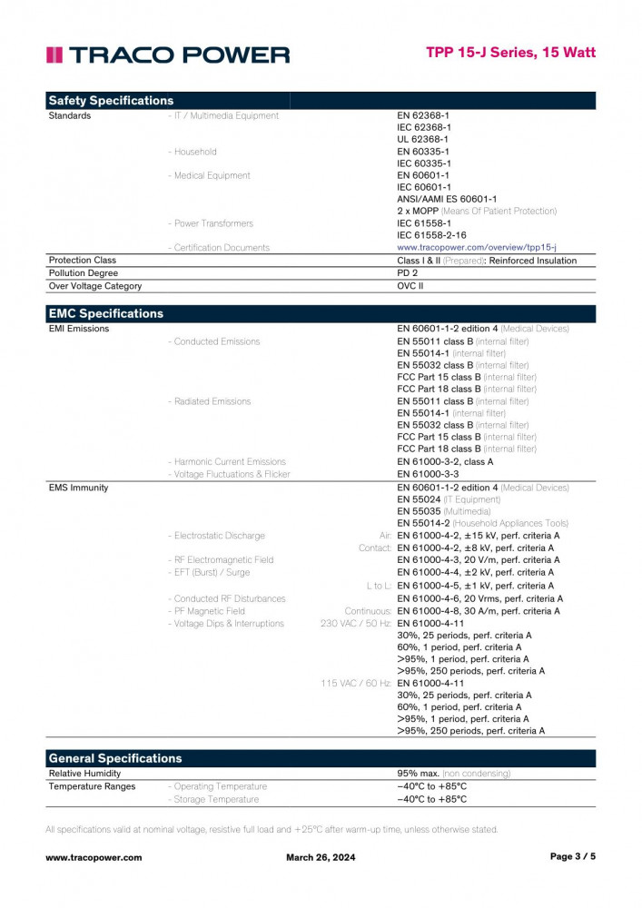TPP 15-J technical document, page 3