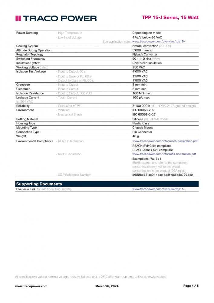 TPP 15-J technical document, page 4