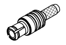 MMCX Plug, Right-Angle, Solder, .RG-405 (.086