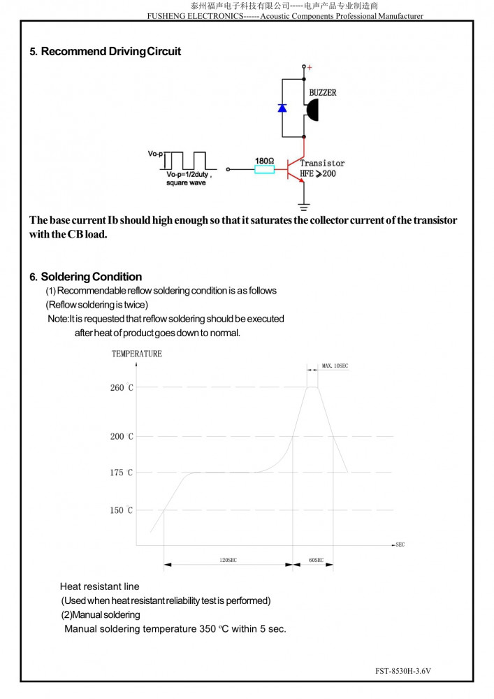 FUET-8530H-3.6V driving and soldering page 4