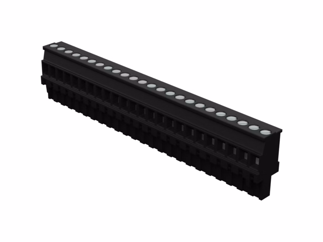 5.08mm Pitch Eurostyle Vertical Plug, with Reverse Imprinting, Front Wire Entry, Black, 24 Circuits for sale