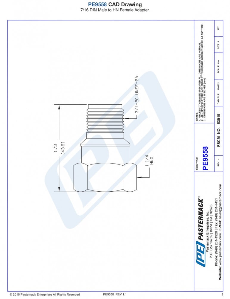 PE9558 technical document page 3