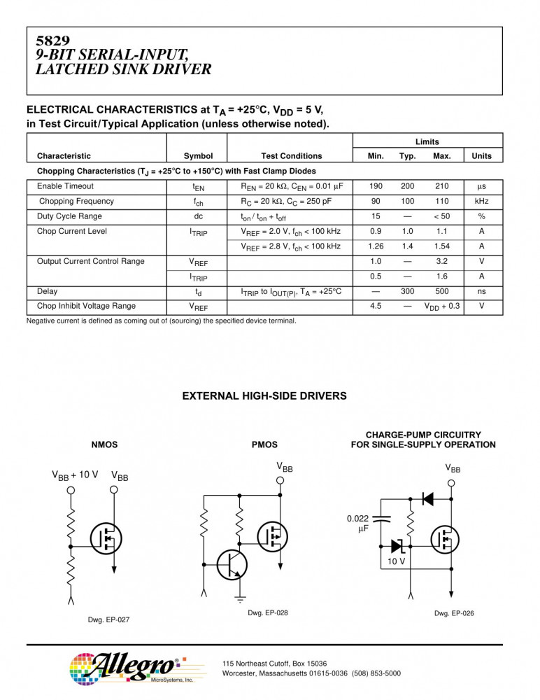 UCN5829EB datasheet page 4