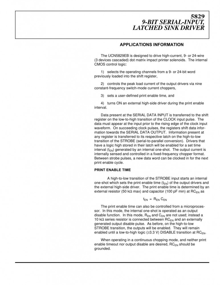 UCN5829EB datasheet page 7